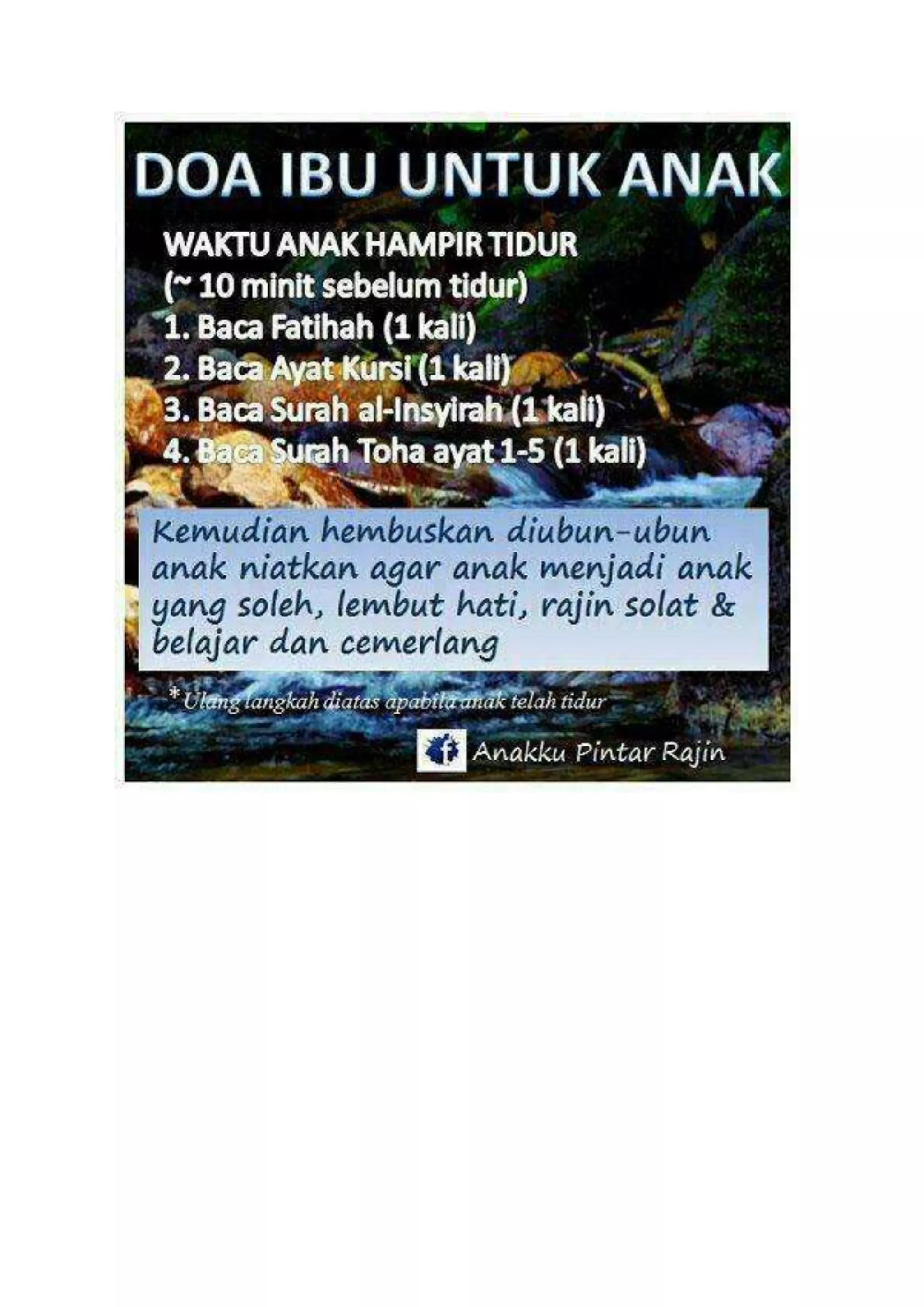 Doa ibu utk anak | DOCX