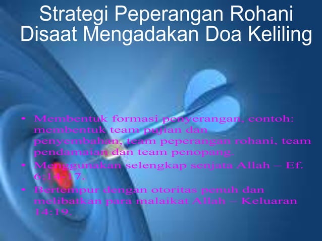 Doa keliling dalam perspektif peperangan rohani (2) | PPT