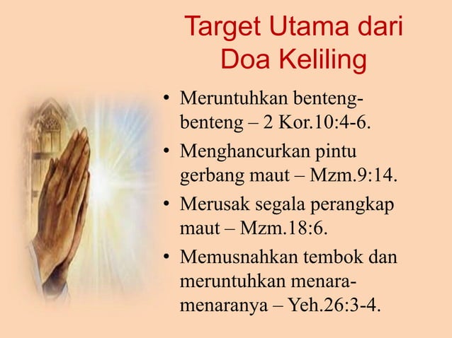 Doa keliling dalam perspektif peperangan rohani (2) | PPTX