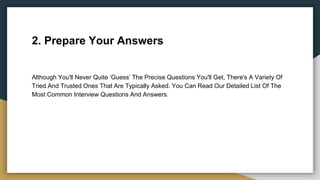 Do and Dont's of Job Interview | PPT