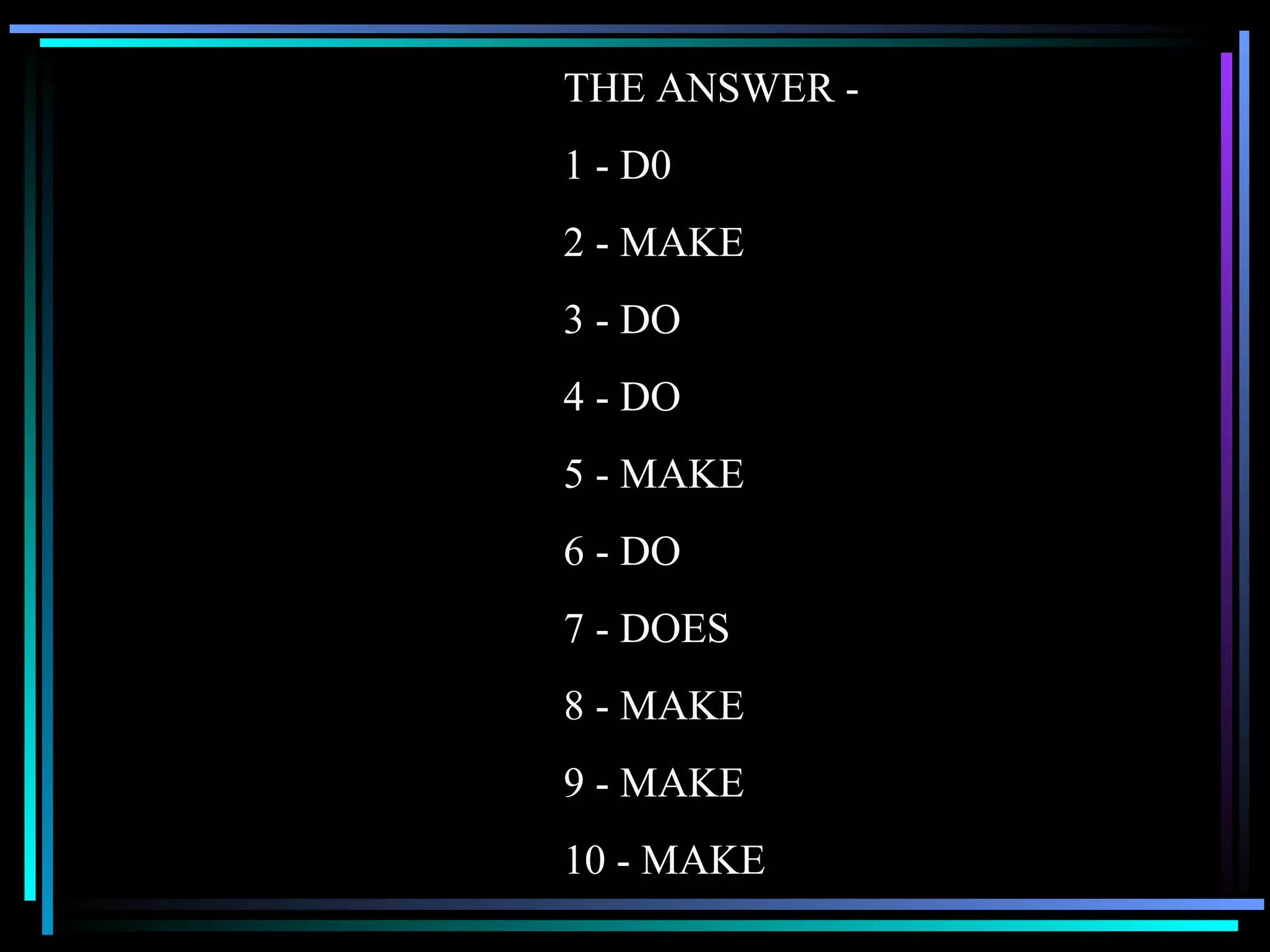 Do and make | PPS