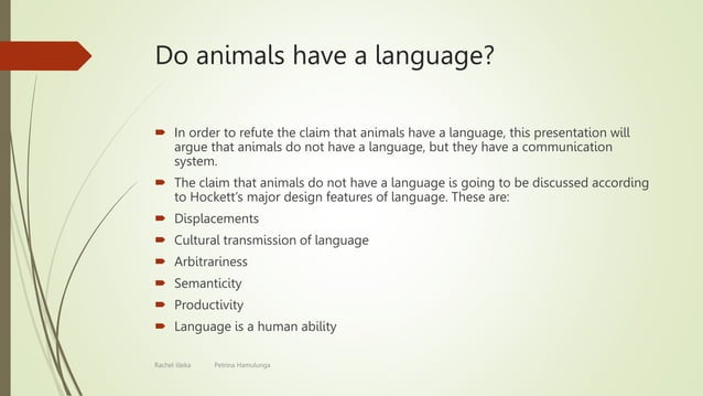 Do animals have a language.pptx