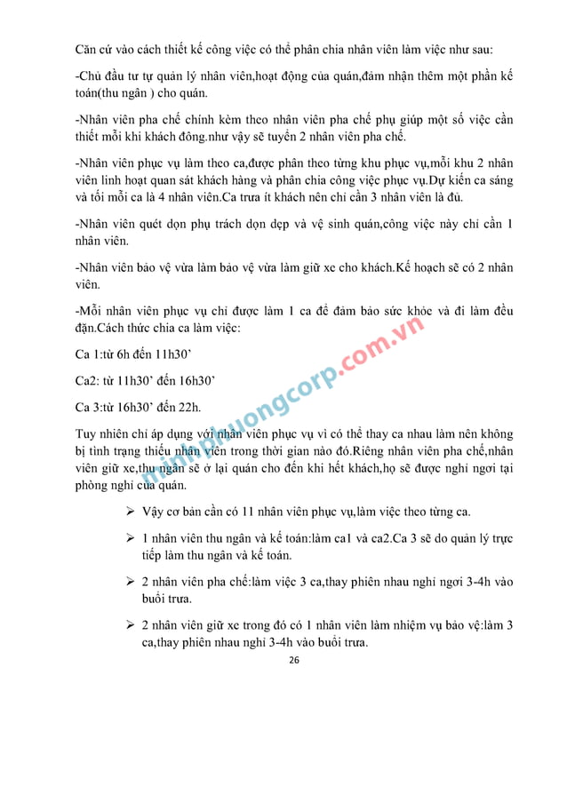 Đồ án luận văn lập kế hoạch kinh doanh quán cafe, trà sữa | PDF