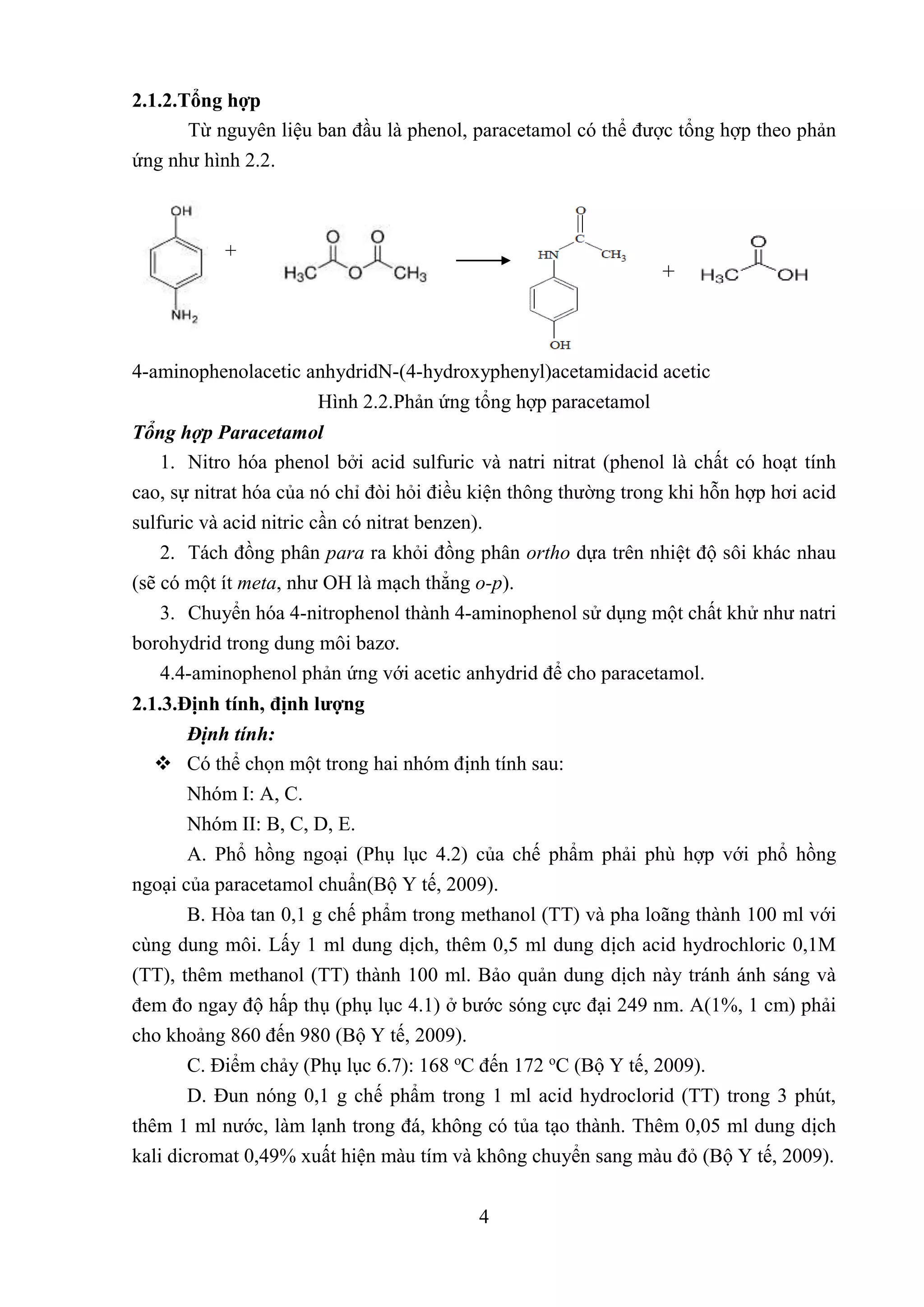 Quy trình định lượng Paracetamol 650mg phóng thích kéo dài, 9đ | PDF