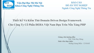 Domain Driven Design Framework | PPTX