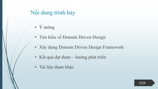 Domain Driven Design Framework | PPTX