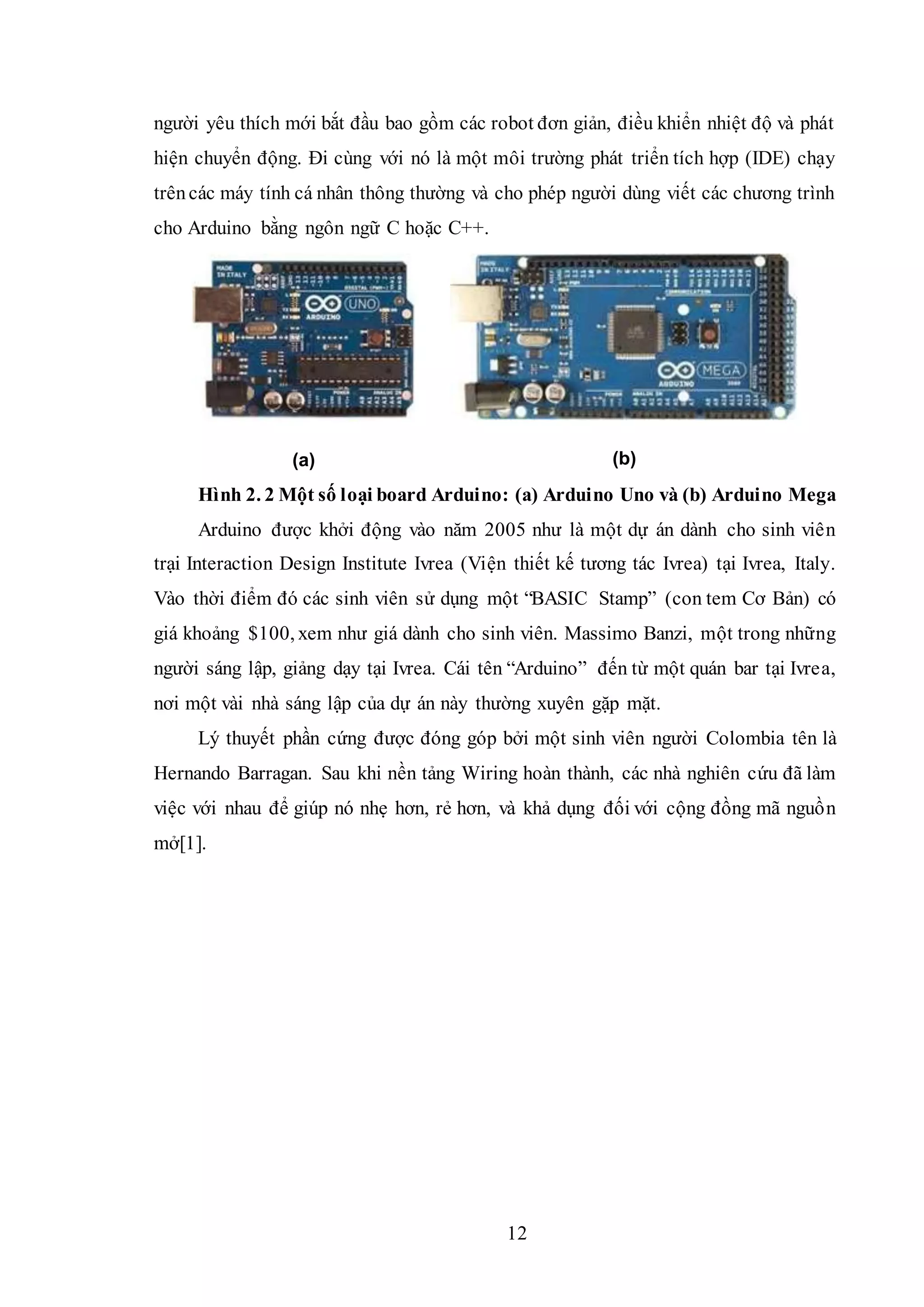 Đề tài: Chế tạo mô hình nhà thông minh sử dụng Arduino, HAY | DOCX