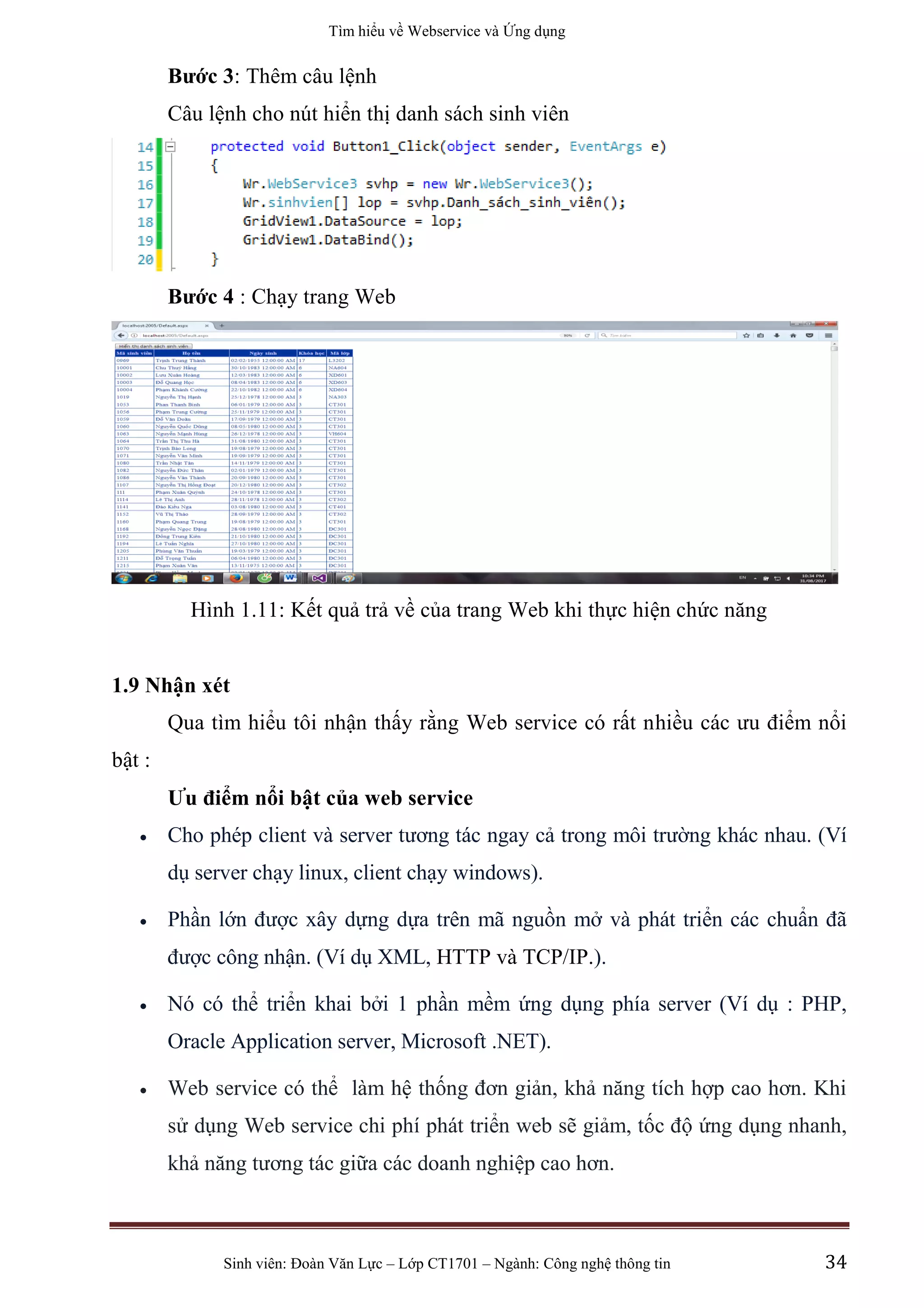 Đề tài: Tìm hiểu về Web Service và ứng dụng, HAY, 9đ | PDF