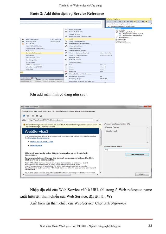 Đề tài: Tìm hiểu về Web Service và ứng dụng, HAY, 9đ | PDF