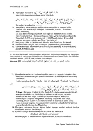 Doa rasmi spi kedah | PDF