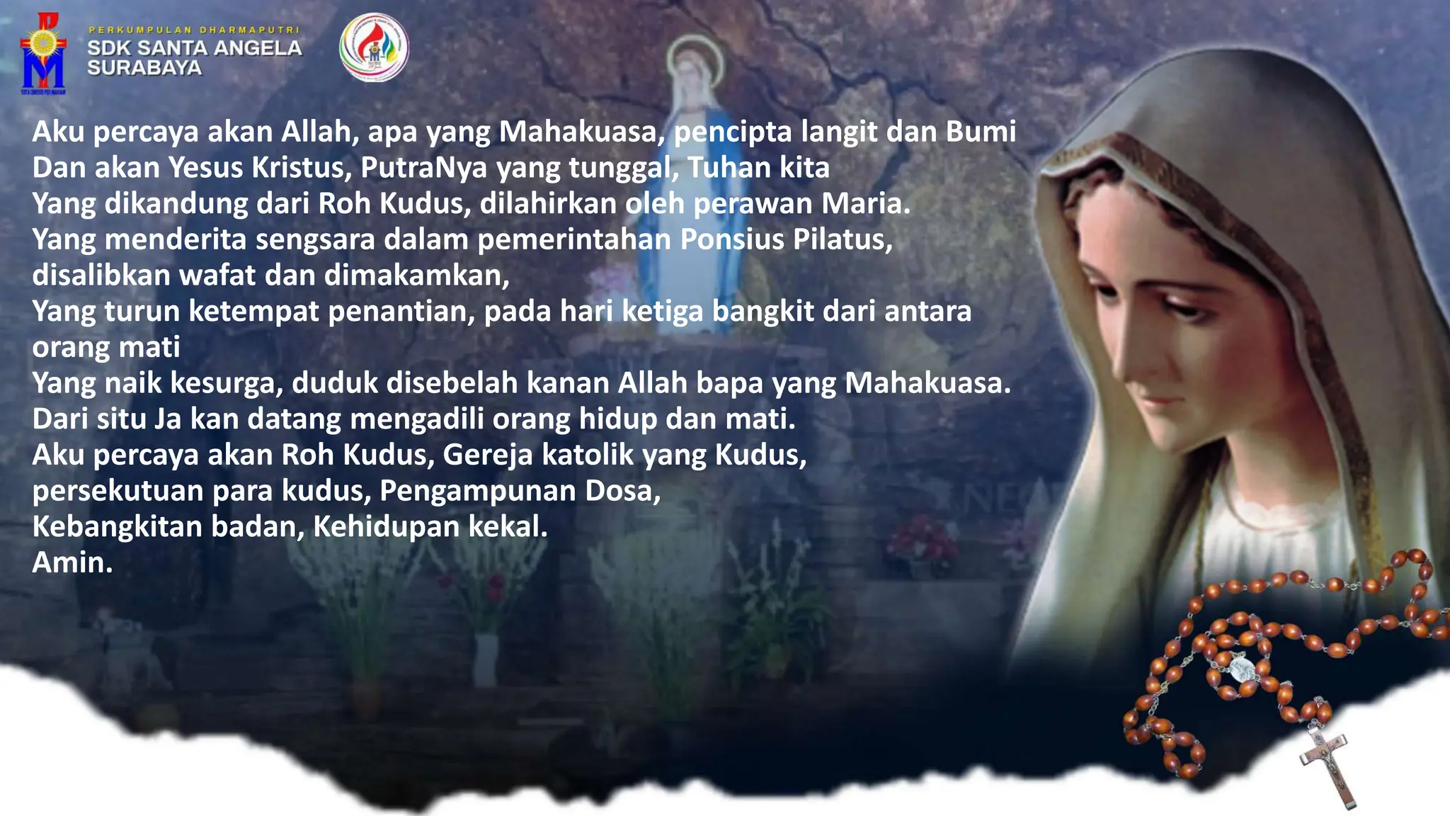 DOA ROSARIO BERSAMA ANAK-ANAK SDK SANTA ANGELA SURABAYA | PPTX