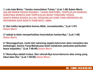 Doa rosario ( p. mulia ), west palm beach | PPS