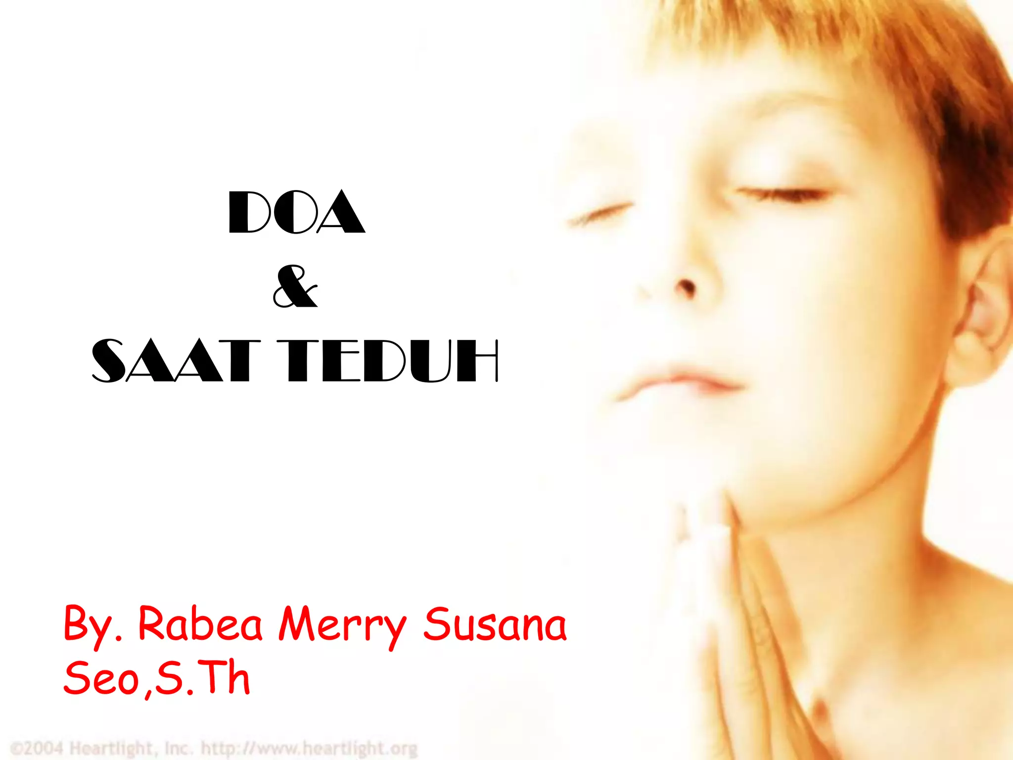 Doa & saat teduh | PPTX