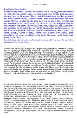 Doa setelah sholat fardhu | PDF