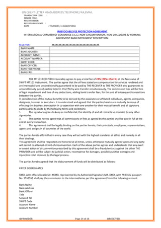DOA SWIFT MT103 TWO WAY | PDF