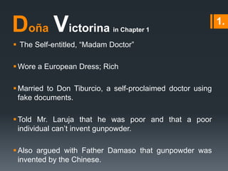 Doña Victorina Character Summary & Analysis in Noli Me Tangere | PPTX