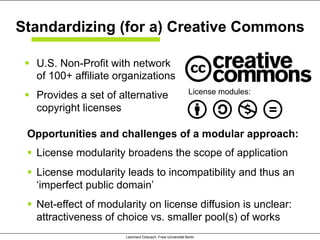 Organizing the Public Domain: The Case of Creative Commons | PPT