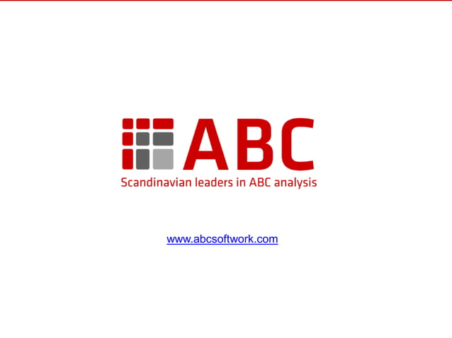 ABC Analysen - Introduktion til Dobbelt ABC | PPTX
