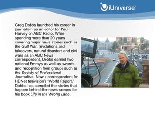 Author Greg Dobbs Case Study | PPT