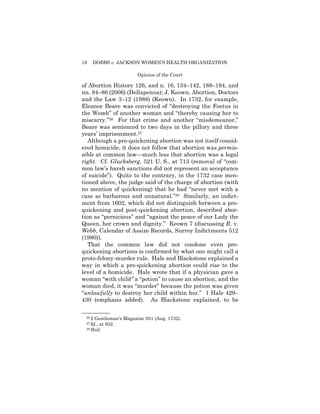Dobbs vs. Jackson Women's Health Organization | PDF
