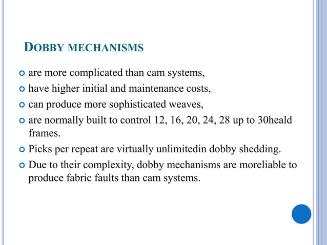 Keighley Dobby (negative- double lift) | PPTX | Needlework | Arts and ...