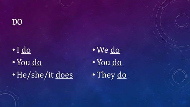Do, be, have | PPTX