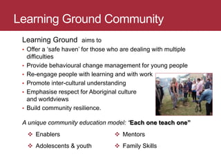 Reconnecting Disaffected Young People to School and Community at Mt ...