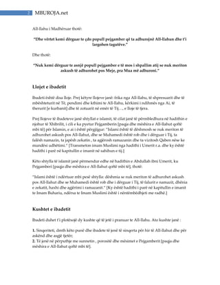 Dobit e ibadetit ne jeten e muslimanit | PDF