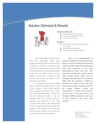 WIND telecom Case Study | PDF