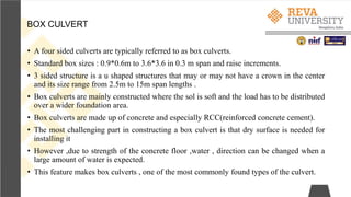 SEMINAR PRESENTATION ON BOX CULVERTS | PPTX