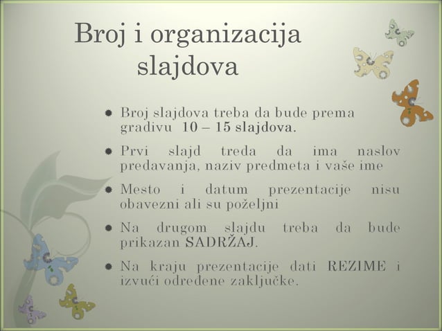 Dobra prezentacija kao osnova za dobro predavanje za inf14 | PPT