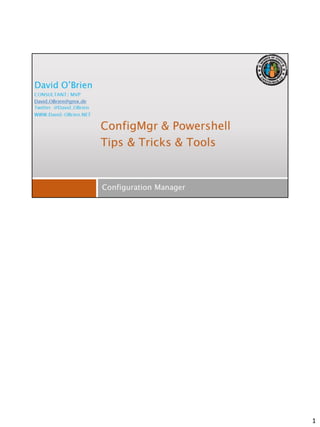 PowerShell Tipps & Tricks im Configuration Manager | PPT