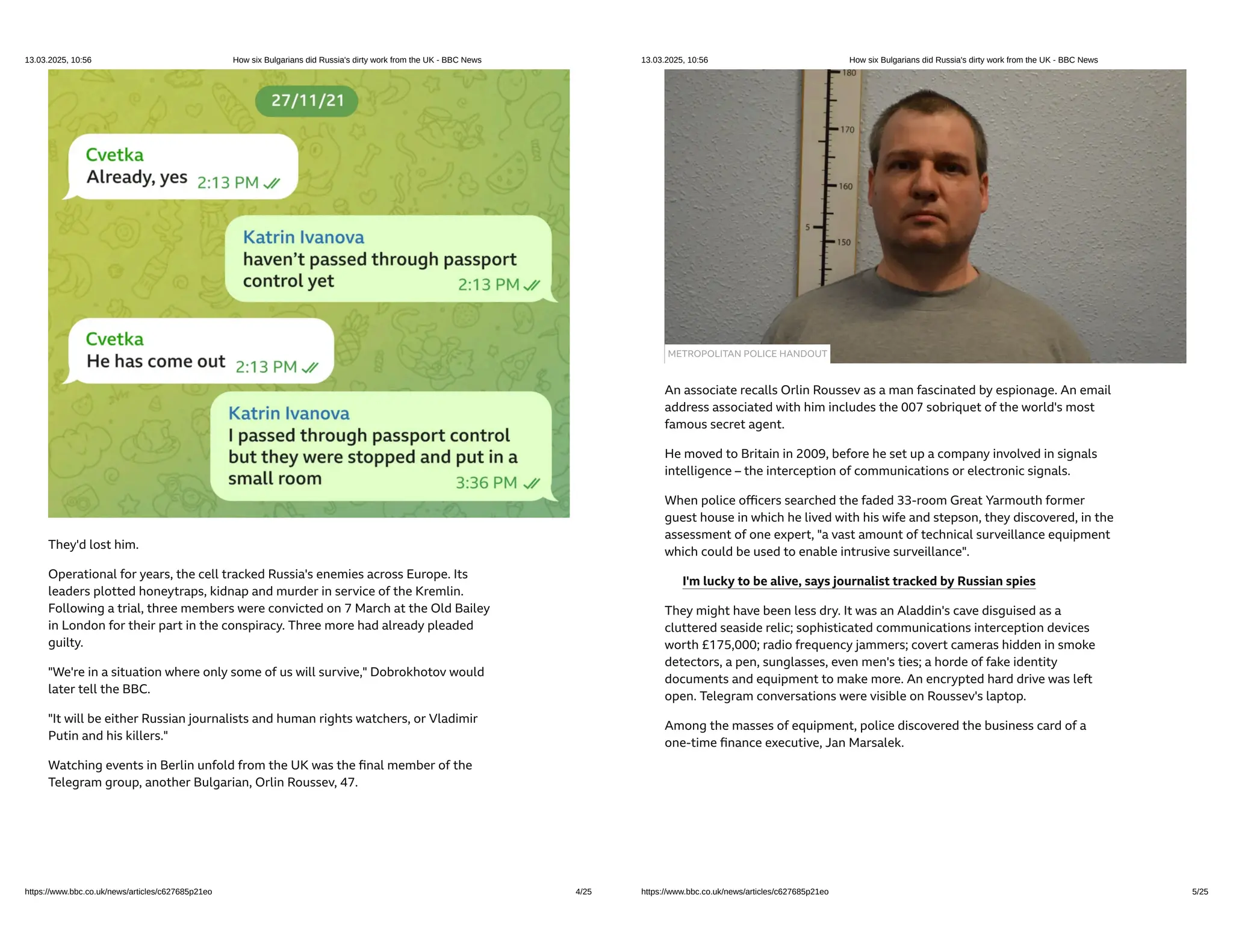 Russian Spies Target Journalist Roman Dobrokhotov in the UK | PPT