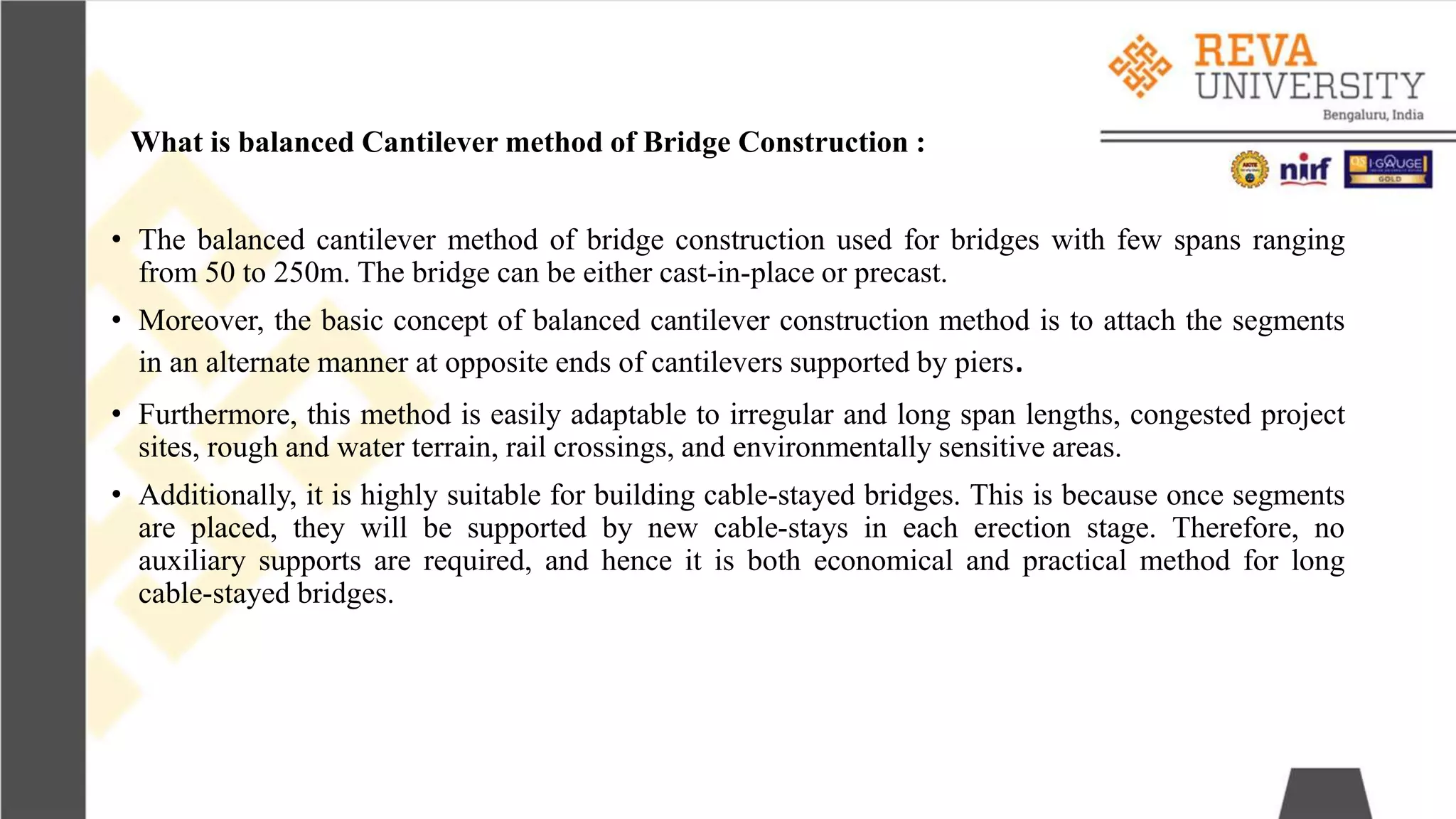 BALANCED CANTILEVER BRIDGE | PPTX