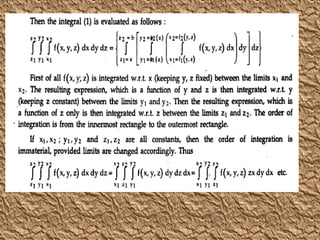 Dobule and triple integral | PPT
