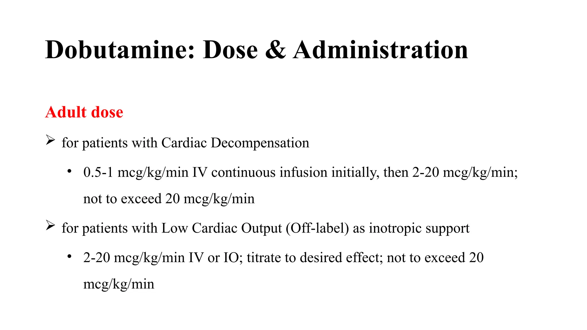 DOBUTAMINE Cardiac arrhythmia treatment.pptx