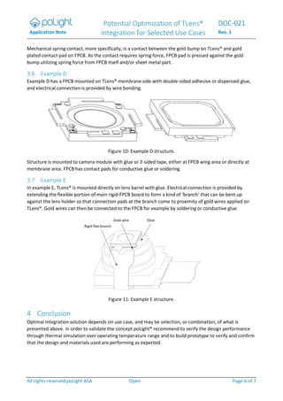 Doc 021 - potential optimization of tlens integration for selected use ...