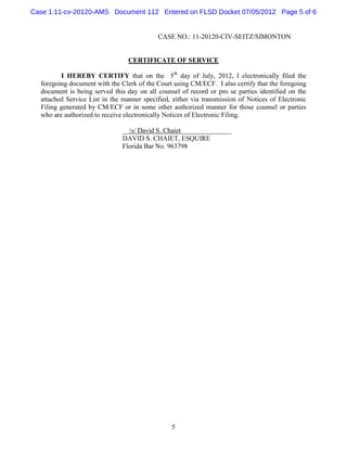 Doc. 112 | PDF | Legal Services Industry | Industries