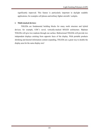 light emitting polymer documentation | DOCX