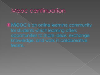 MOOC presentation | PPT