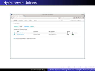 Hydra: Continuous Integration and Testing for Demanding People: The ...