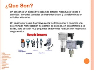 Sensores y Transductrores | PPTX