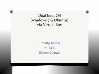 Presentasi Dual Boot | PPT