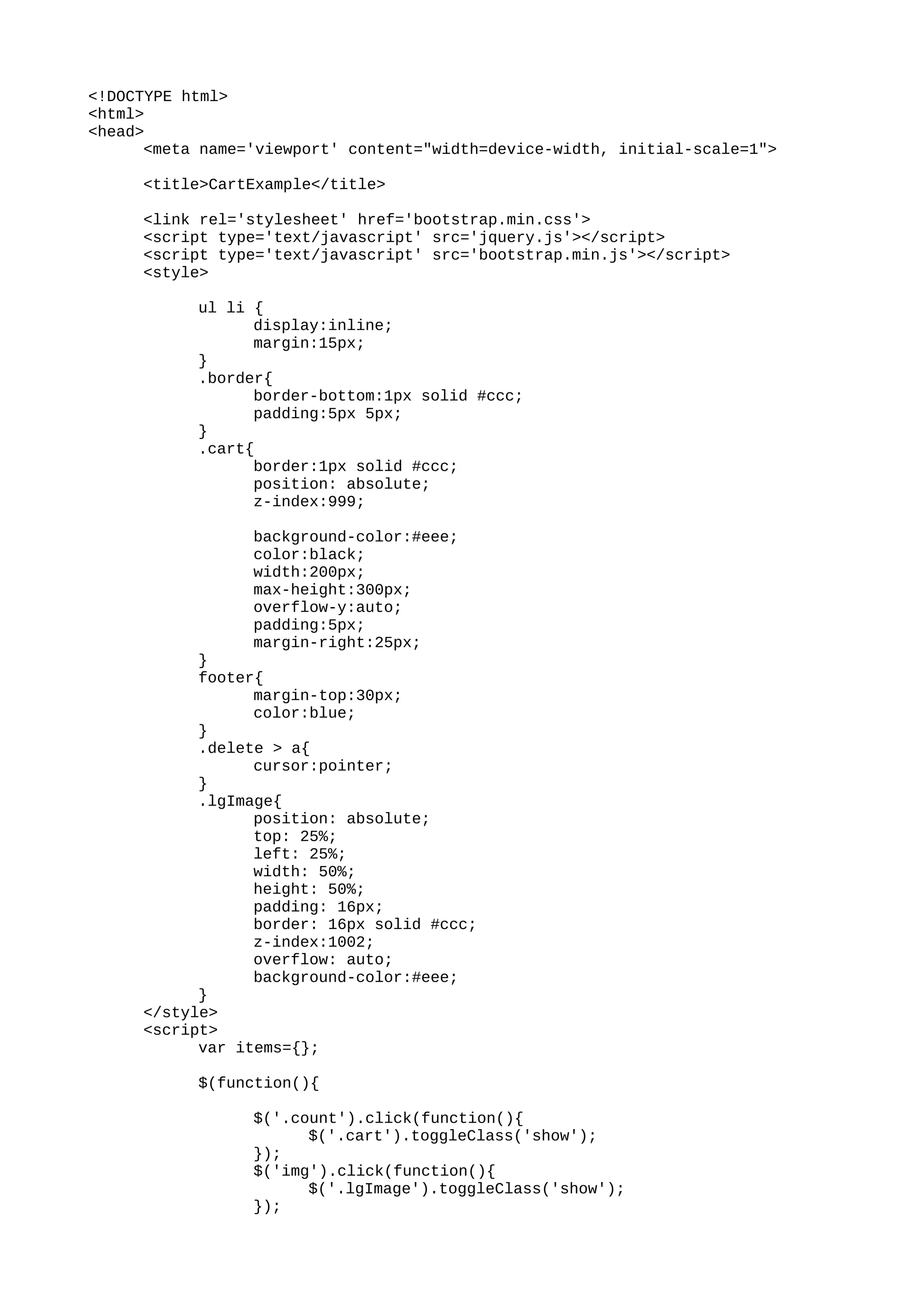 Bootstrap Html5 Cart Pdf 3162