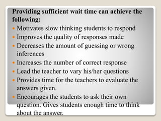 effective question and reacting techniques | PPTX