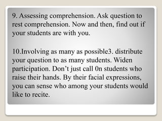 effective question and reacting techniques | PPTX