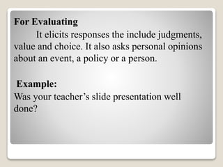 effective question and reacting techniques | PPTX