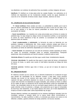 Escurrimiento- Hidrometria fluvial-sistema fluvial | DOCX