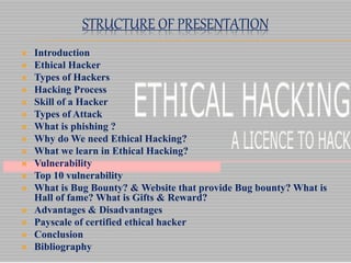 PowerPoint Presentation On Ethical Hacking in Brief (Simple) | PPT