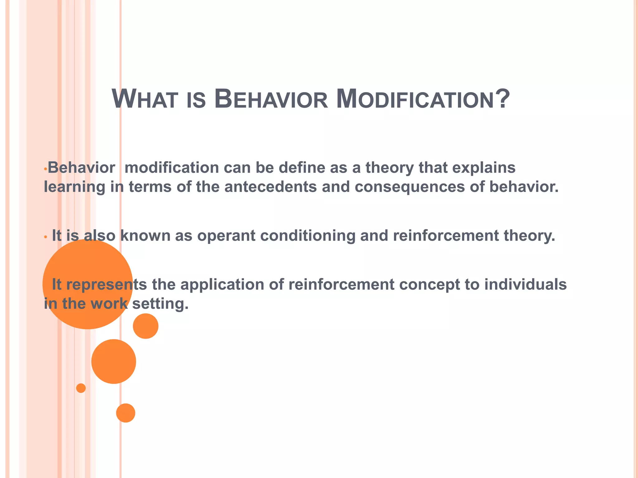 Behaviour Modification | PPTX